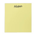 Yellow Personalized Notepad | Zazzle