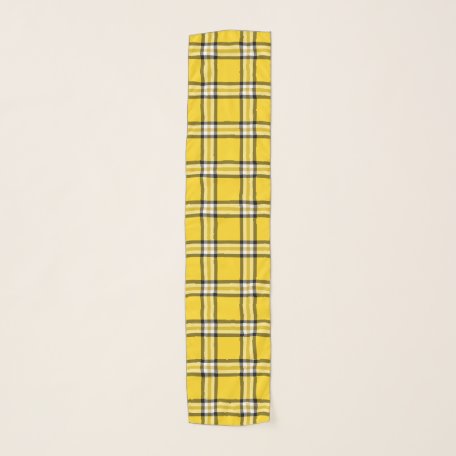 Yellow Plaid Tartan Fabric | Zazzle