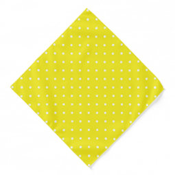 Yellow Polka Dot Design Bandana | Zazzle