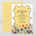 Yellow Purple Wildflowers High School Graduation Invitation | Zazzle