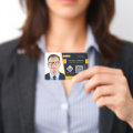 Yellow QR Code Photo ID Badge | Corporate Employee | Zazzle