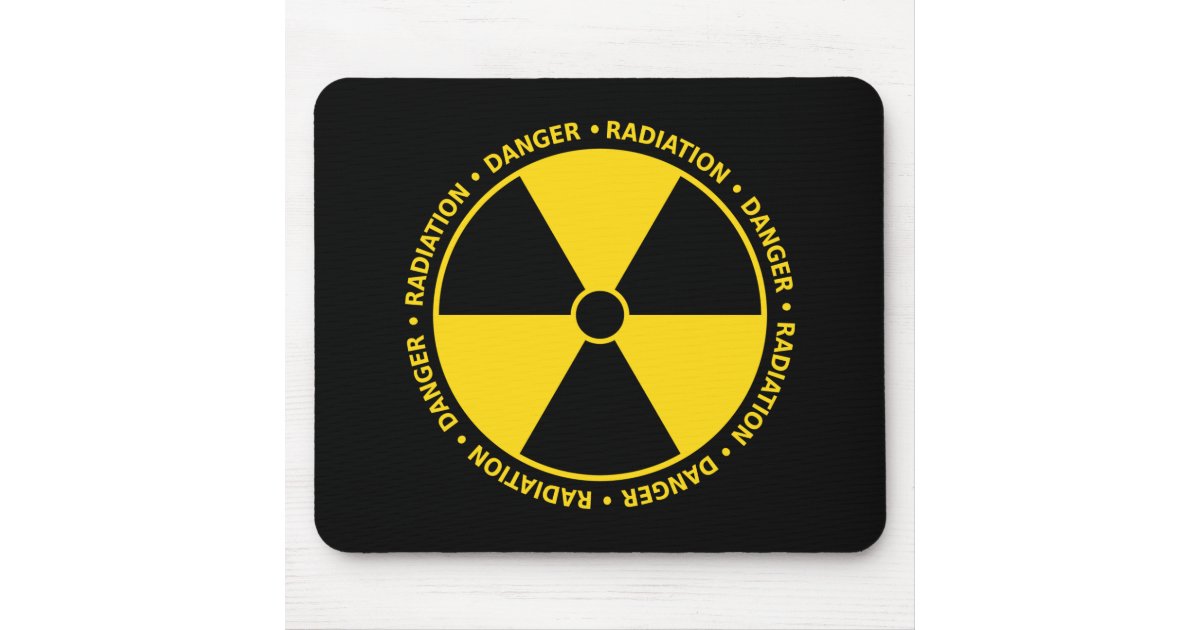 Yellow Radiation Symbol Mousepad | Zazzle