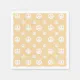 Yellow Retro peace sign birthday Napkins | Zazzle