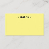 Yellow Retro Reserved Seating Dental Appointment Card | Zazzle