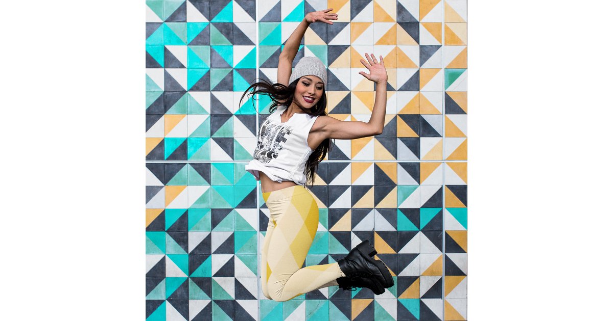 Yellow rhombus leggings | Zazzle