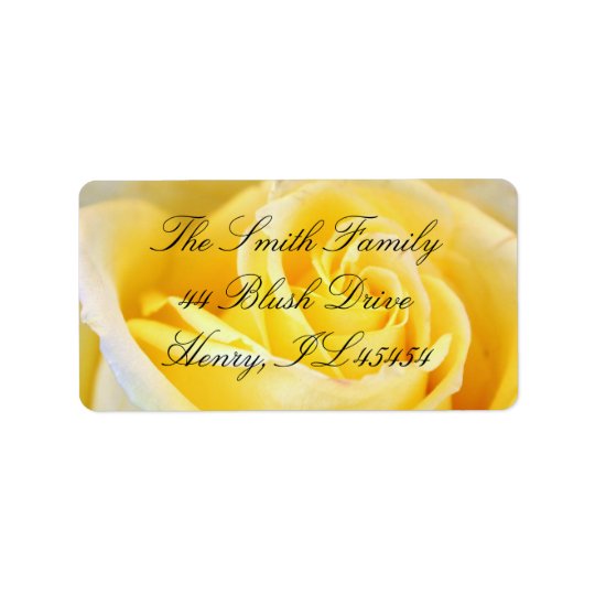Yellow Rose Address Labels | Zazzle.com
