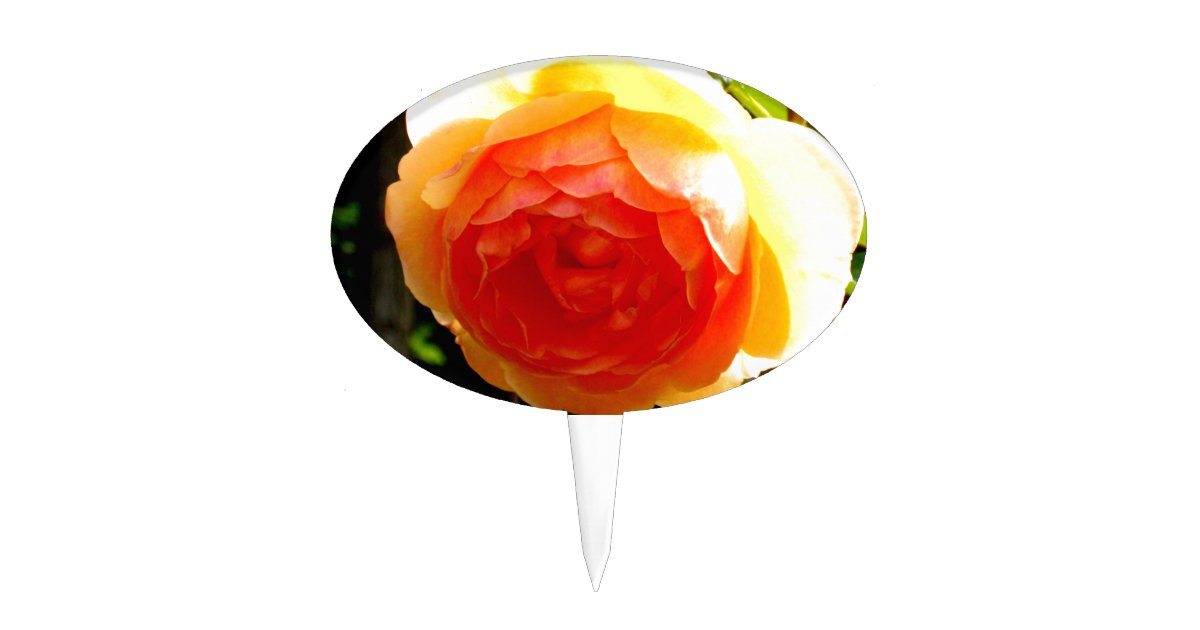 Yellow Rose Cake Topper | Zazzle