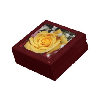 Yellow Rose Gift Box | Zazzle