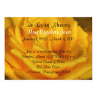 Yellow Roses Funeral Announcement Invitation | Zazzle.com