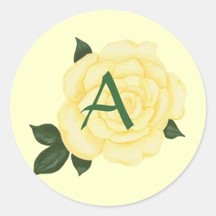 Yellow Rose Flower Sticker | Zazzle