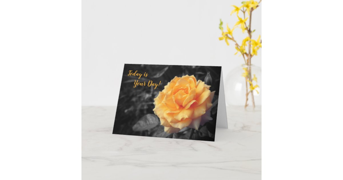 Yellow Rose Wedding Blessing Congratulations Card | Zazzle