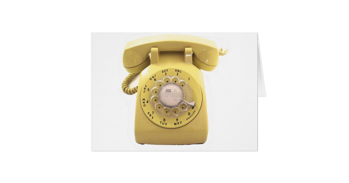 Yellow Rotary Phone | Zazzle