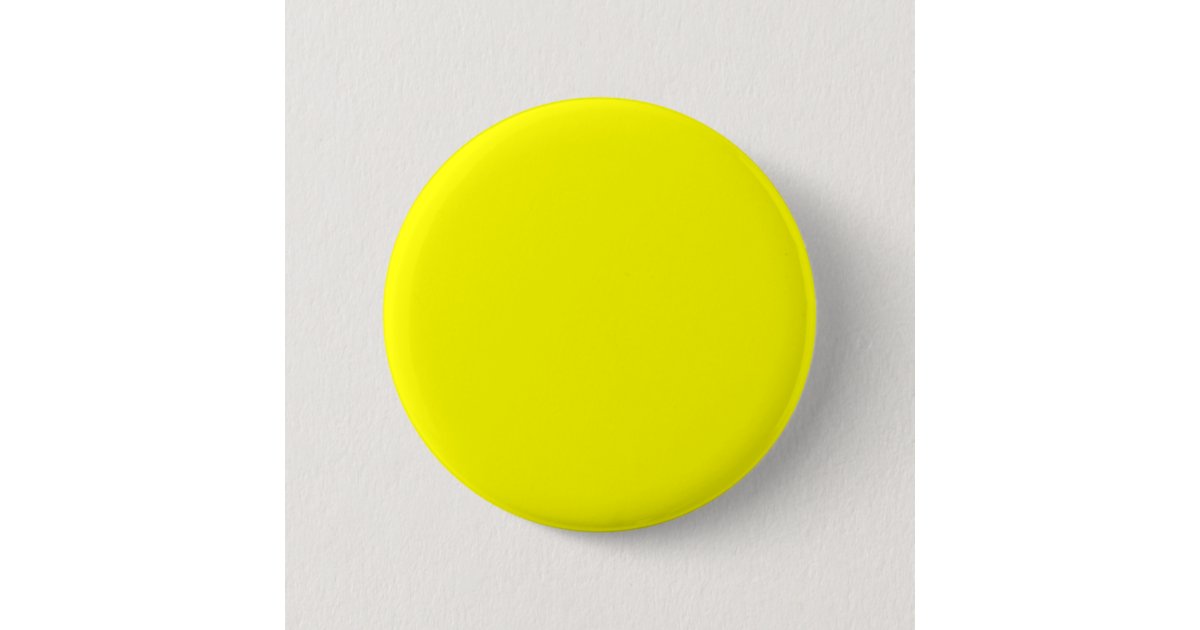 Yellow Round Pin-back Button | Zazzle