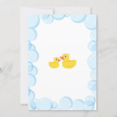 Yellow Rubber Duck Bubble Bath Baby Shower Invite | Zazzle