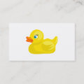 Yellow Rubber Duck, Business Card | Zazzle