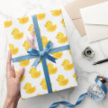 Yellow Rubber Ducky Wrapping Paper | Zazzle
