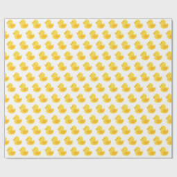 Yellow Rubber Ducky Wrapping Paper | Zazzle