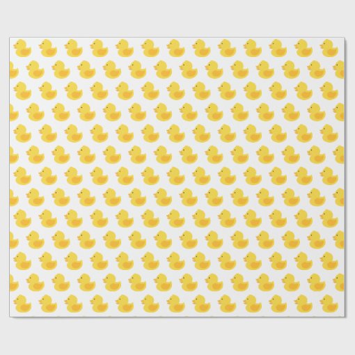Yellow Rubber Ducky Wrapping Paper | Zazzle