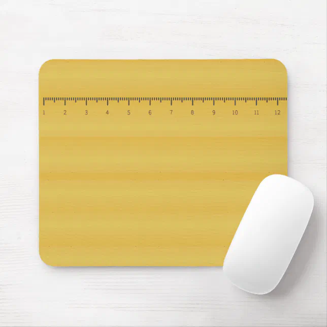 Yellow Ruler Mouse Pad | Zazzle