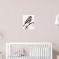 Yellow Rumped Warbler Bird Art Print Poster | Zazzle