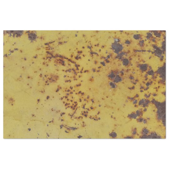 Yellow Rust Texture Decoupage Tissue Tissue Paper | Zazzle.com