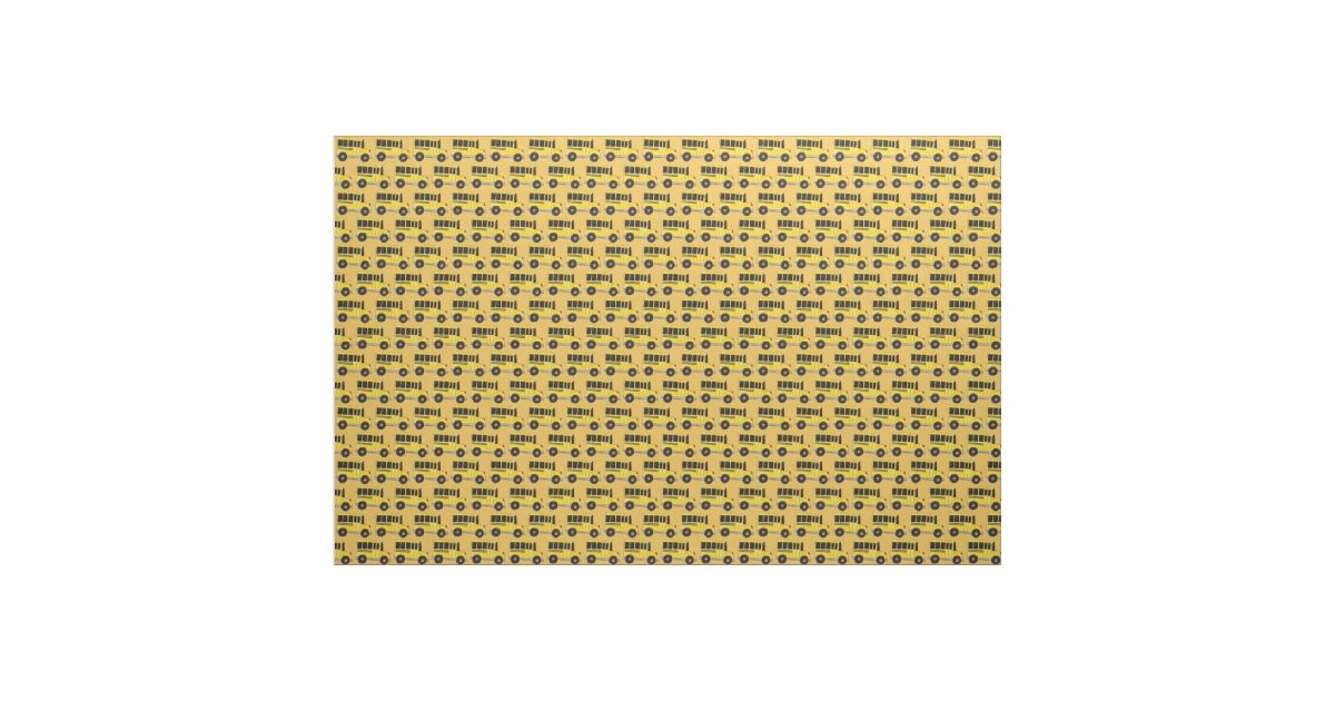 Yellow School Bus Driver Buses Education Teacher Fabric | Zazzle