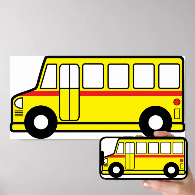 Yellow School Bus Poster | Zazzle