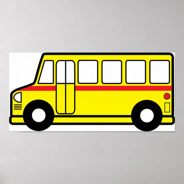 Yellow School Bus Poster | Zazzle