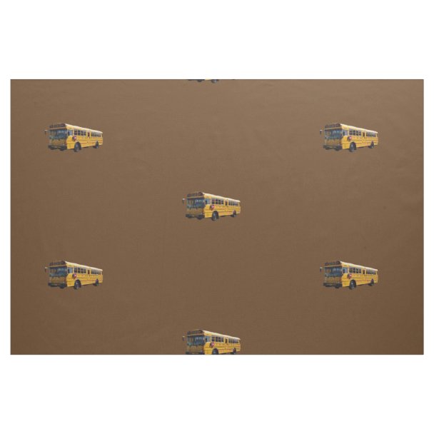 Yellow School Bus Fabric | Zazzle.com