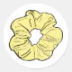 Yellow Scrunchie Classic Round Sticker | Zazzle