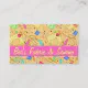 Yellow Sewing Notions Art Fabric Store Business Card | Zazzle