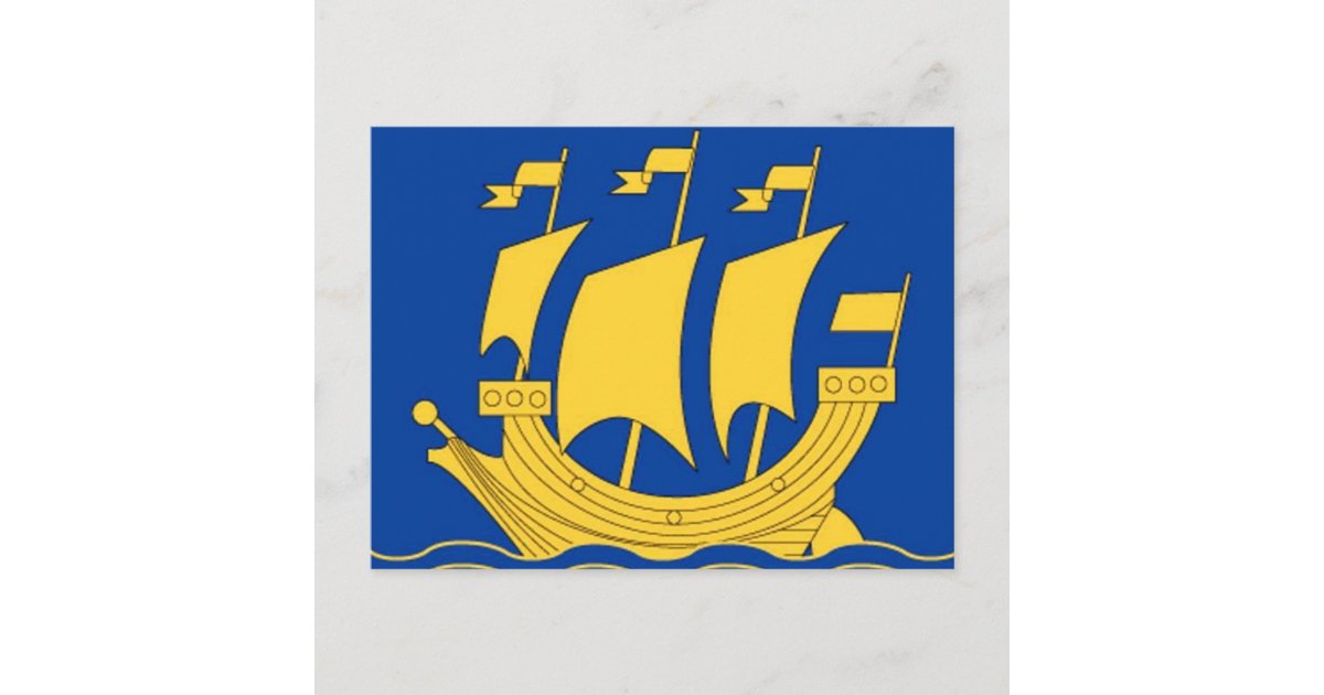 Yellow Ship Postcard | Zazzle