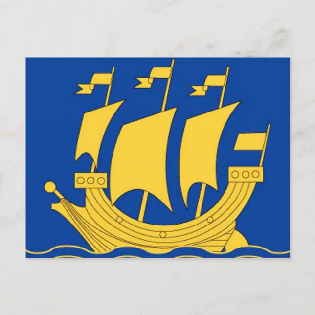 Yellow Ship Postcard | Zazzle