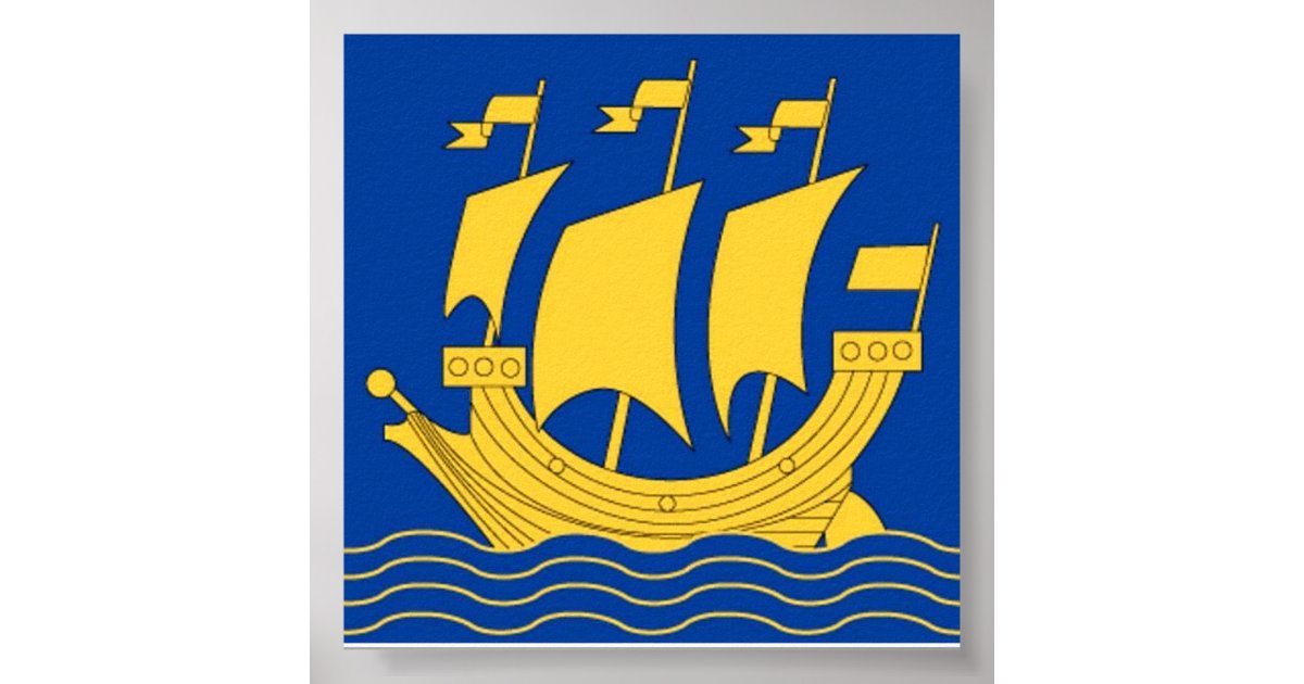Yellow Ship Poster | Zazzle