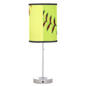 Yellow softball ball table lamp | Zazzle