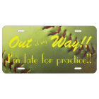Personalized Baseball Theme License Plate | Zazzle.com