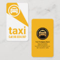 Yellow Spotlight On Taxi Driver Business Card | Zazzle