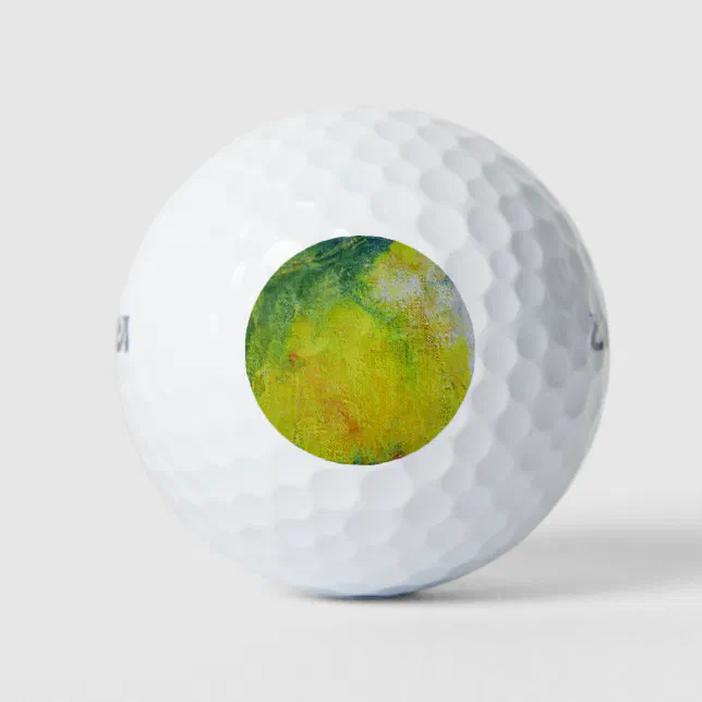 Yellow Spring Sunshine Golf Balls | Zazzle