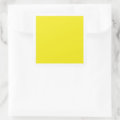 Yellow Square Sticker | Zazzle