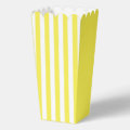 Yellow Stripes Popcorn Favor Box | Zazzle