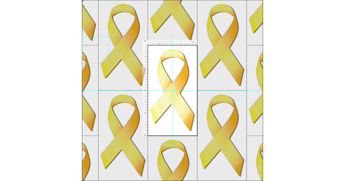 Yellow Suicide Prevention Ribbon Fabric | Zazzle
