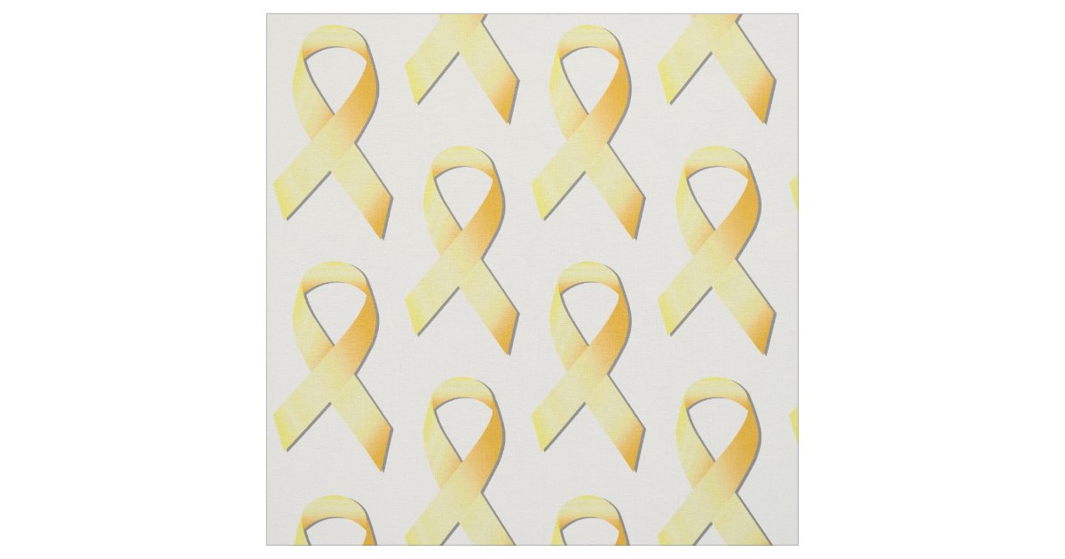 Yellow Suicide Prevention Ribbon Fabric | Zazzle