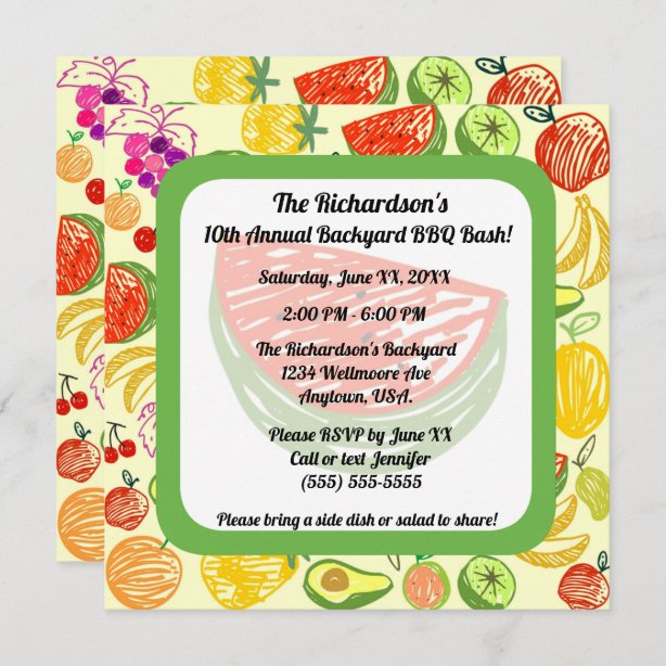 Salad Invitations | Zazzle