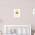 Yellow Sun Baby Shower Welcome Poster | Zazzle