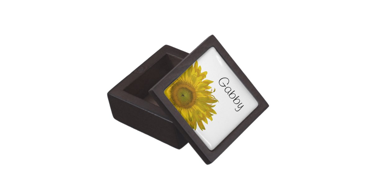 Yellow Sunflower Gift Box | Zazzle