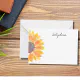 Yellow Sunflower Personalized Note Card | Zazzle
