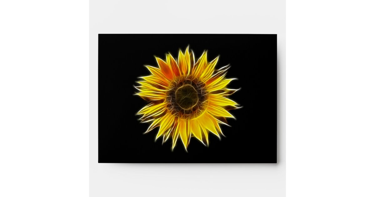 Yellow Sunflower Sun Flower Plant Envelope | Zazzle
