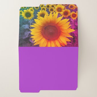 Yellow Sunflowers Photography To Do File Folder | Zazzle