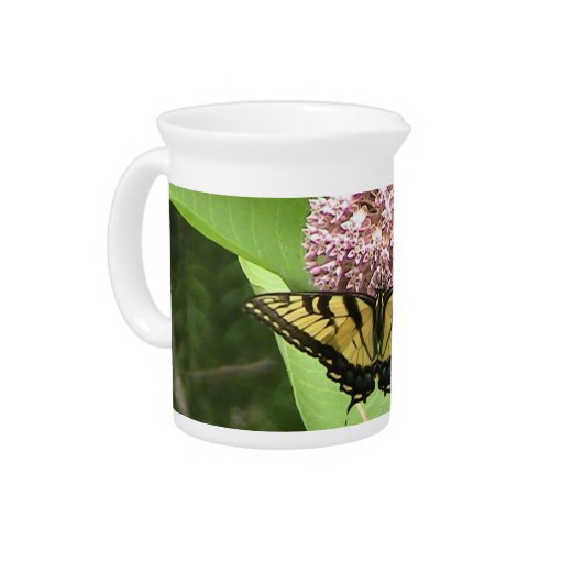 Yellow Swallowtail Butterfly Pitcher | Zazzle