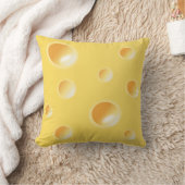 Yellow Swiss Cheese Texture Cushion / Pillow | Zazzle